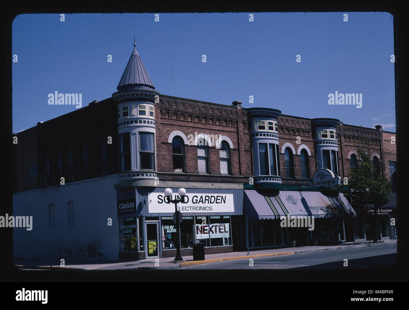 Commercial buildings, Macomb, Illinois Stock Photo - Alamy