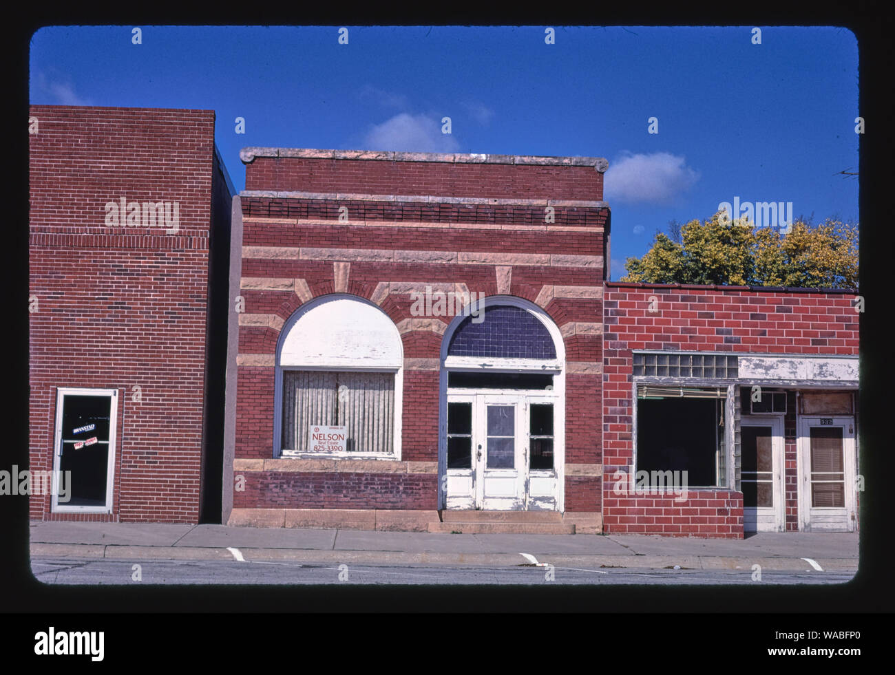 Commercial building, horizontal, Main Street, Goldfield, Iowa Stock ...
