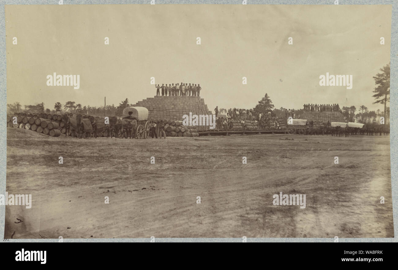 Commissary Depot at Cedar Level, Va. August, 1864 Stock Photo - Alamy