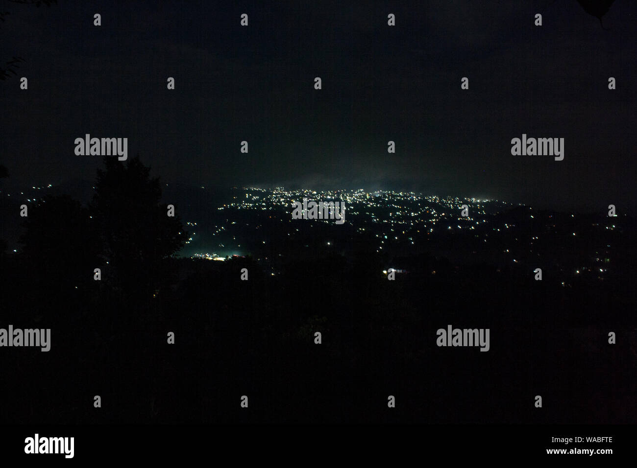 Tansen, Palpa Night view with long exposure Stock Photo - Alamy