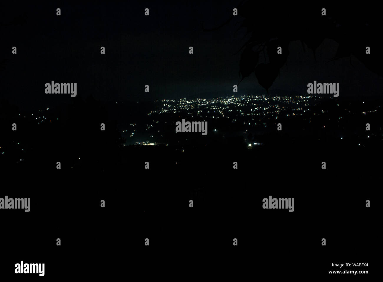 Tansen, Palpa Night view with long exposure Stock Photo - Alamy