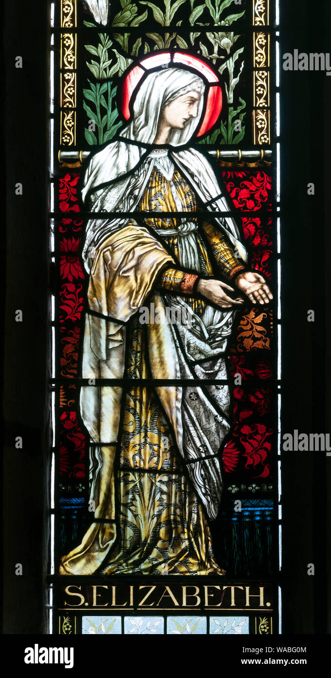 Saint Elizabeth stained glass, St. Mary the Virgin Church, South ...
