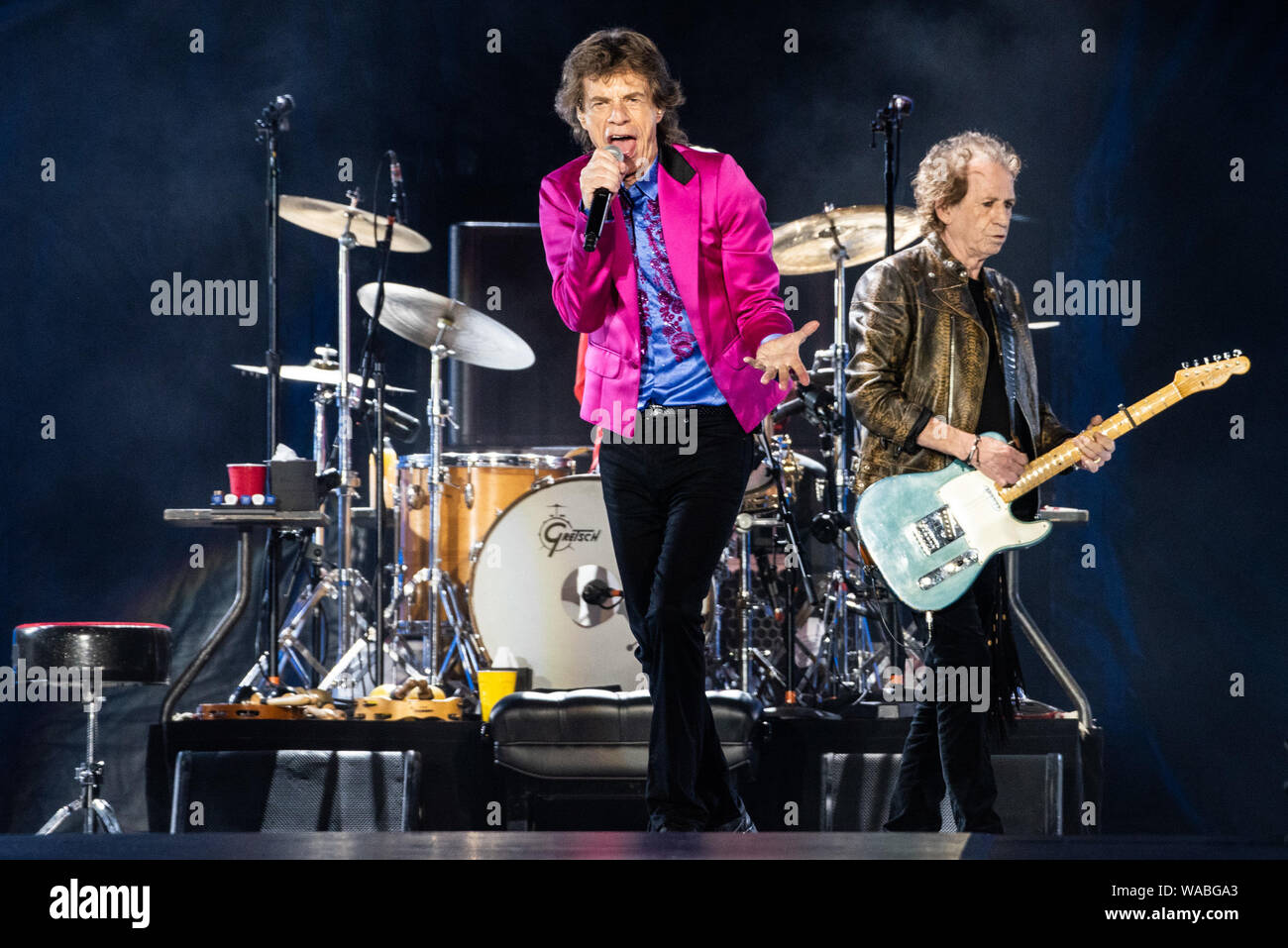 SANTA CLARA, CALIFORNIA - AUGUST 18: Mick Jagger and Keith Richards of ...