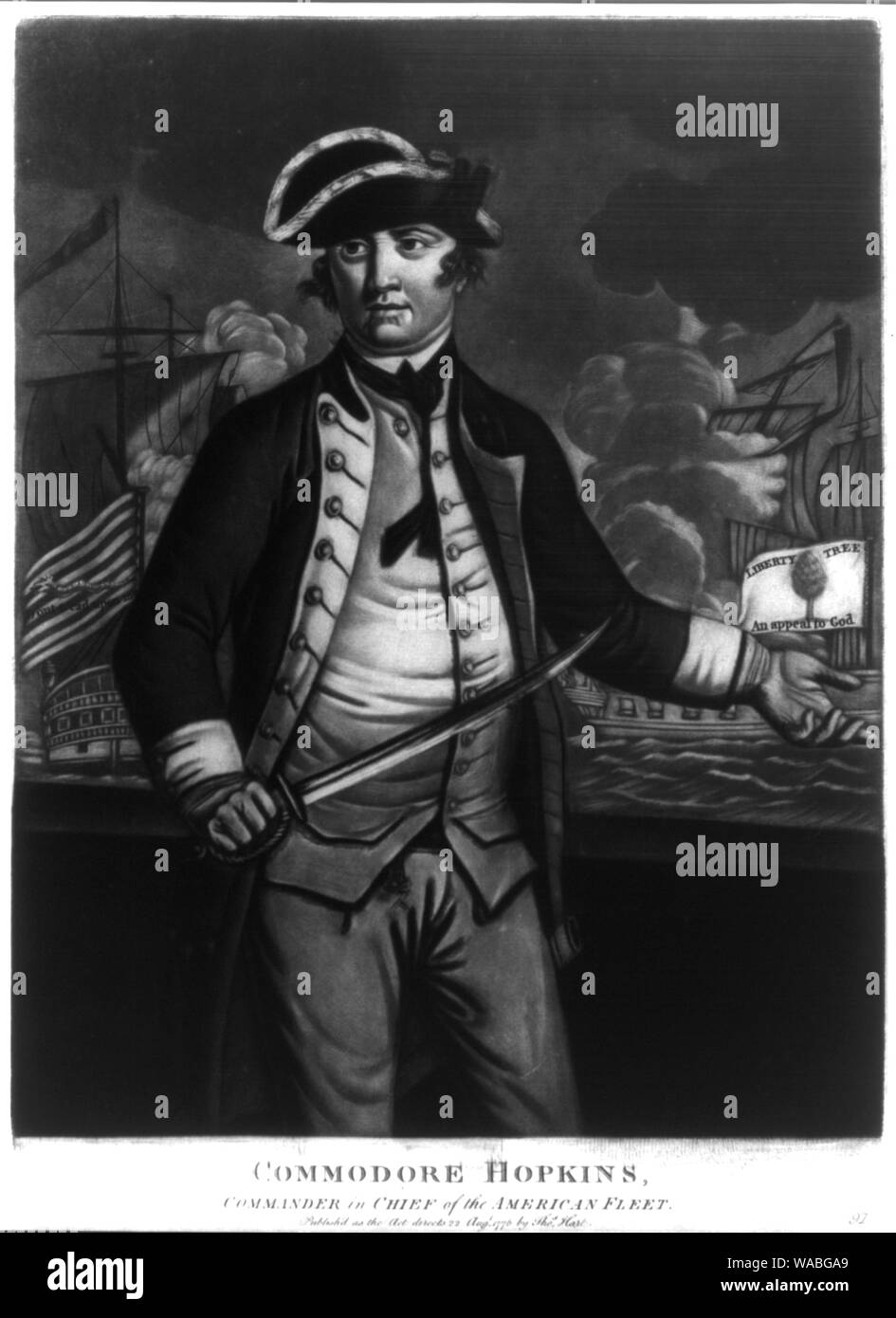 Commodore Hopkins, commander in chief of the American Fleet Abstract ...