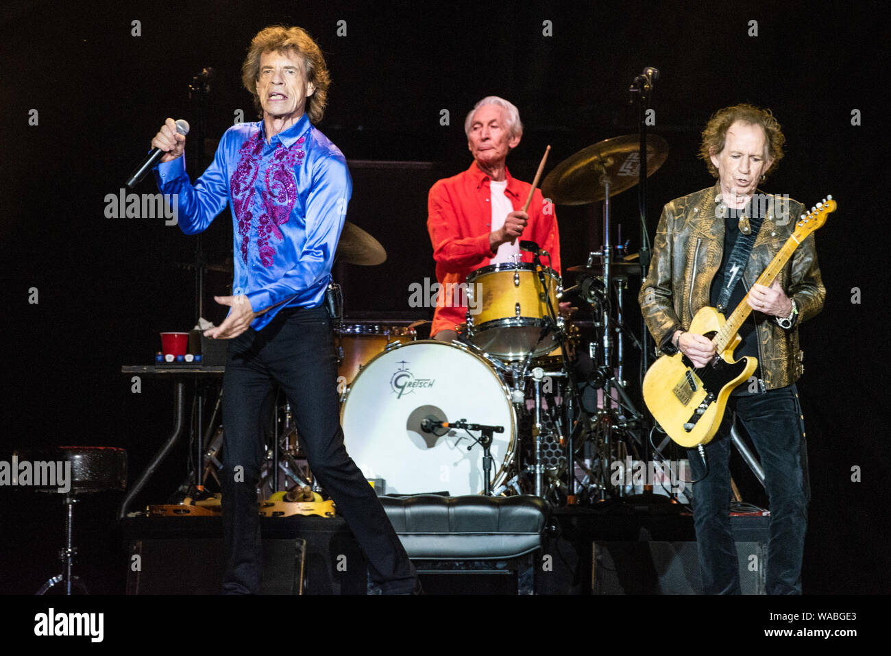 SANTA CLARA, CALIFORNIA - AUGUST 18: Mick Jagger, Charlie Watts and ...