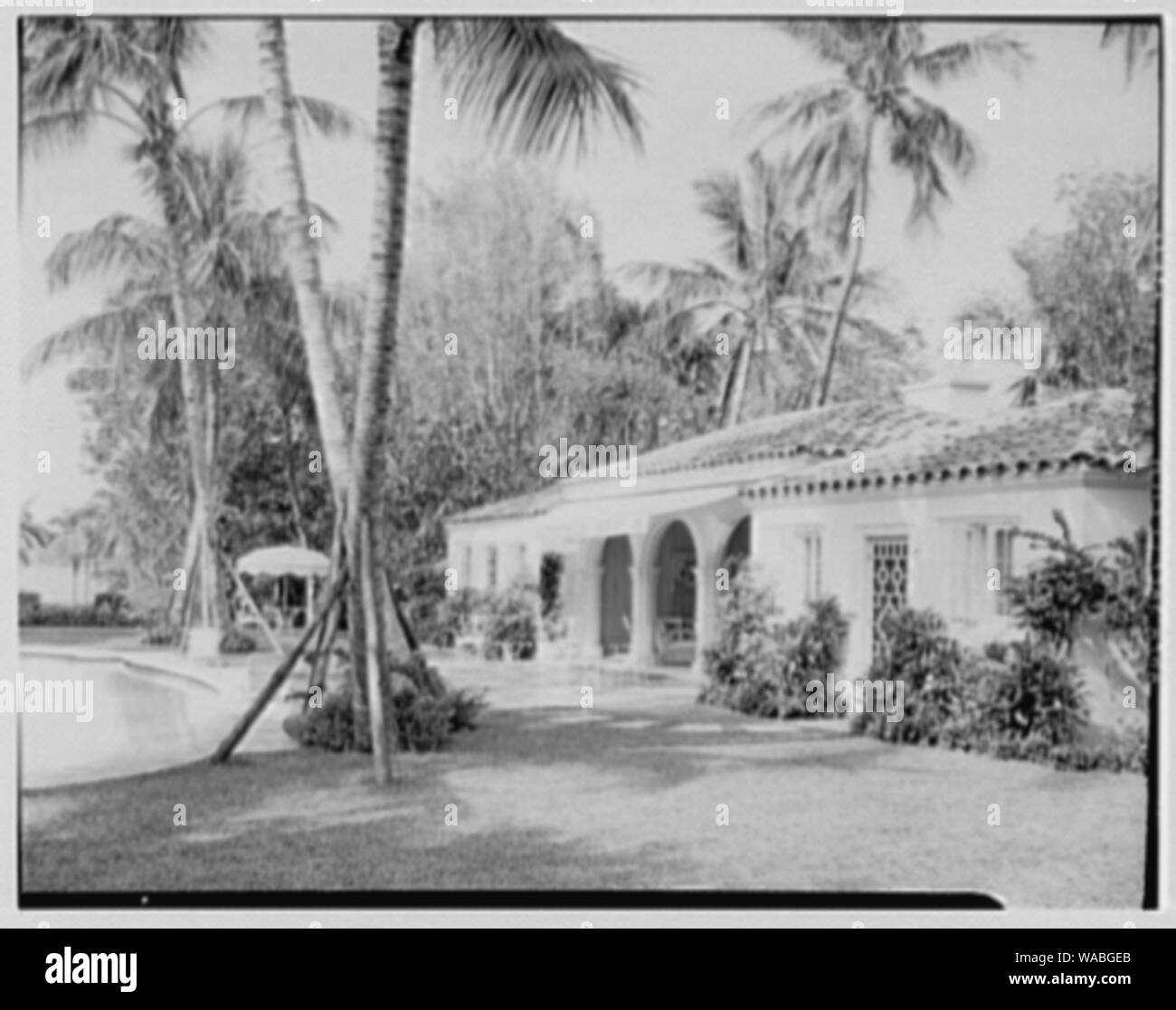 Commodore Louis D. Beaumont, residence in Palm Beach, Florida Stock ...