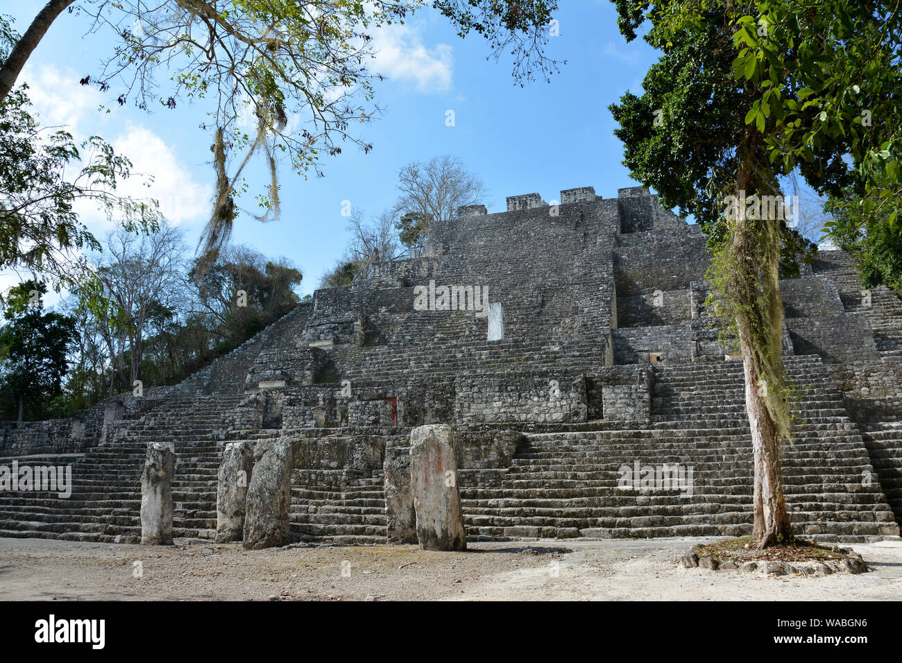 mayan temples mexico Stock Photo - Alamy