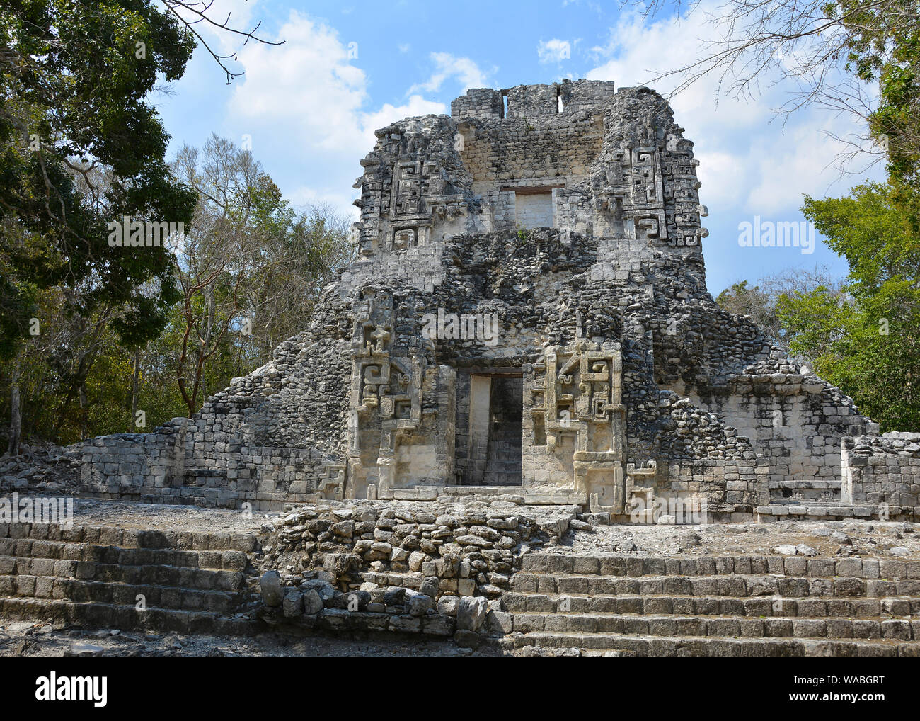 mayan temples mexico Stock Photo - Alamy