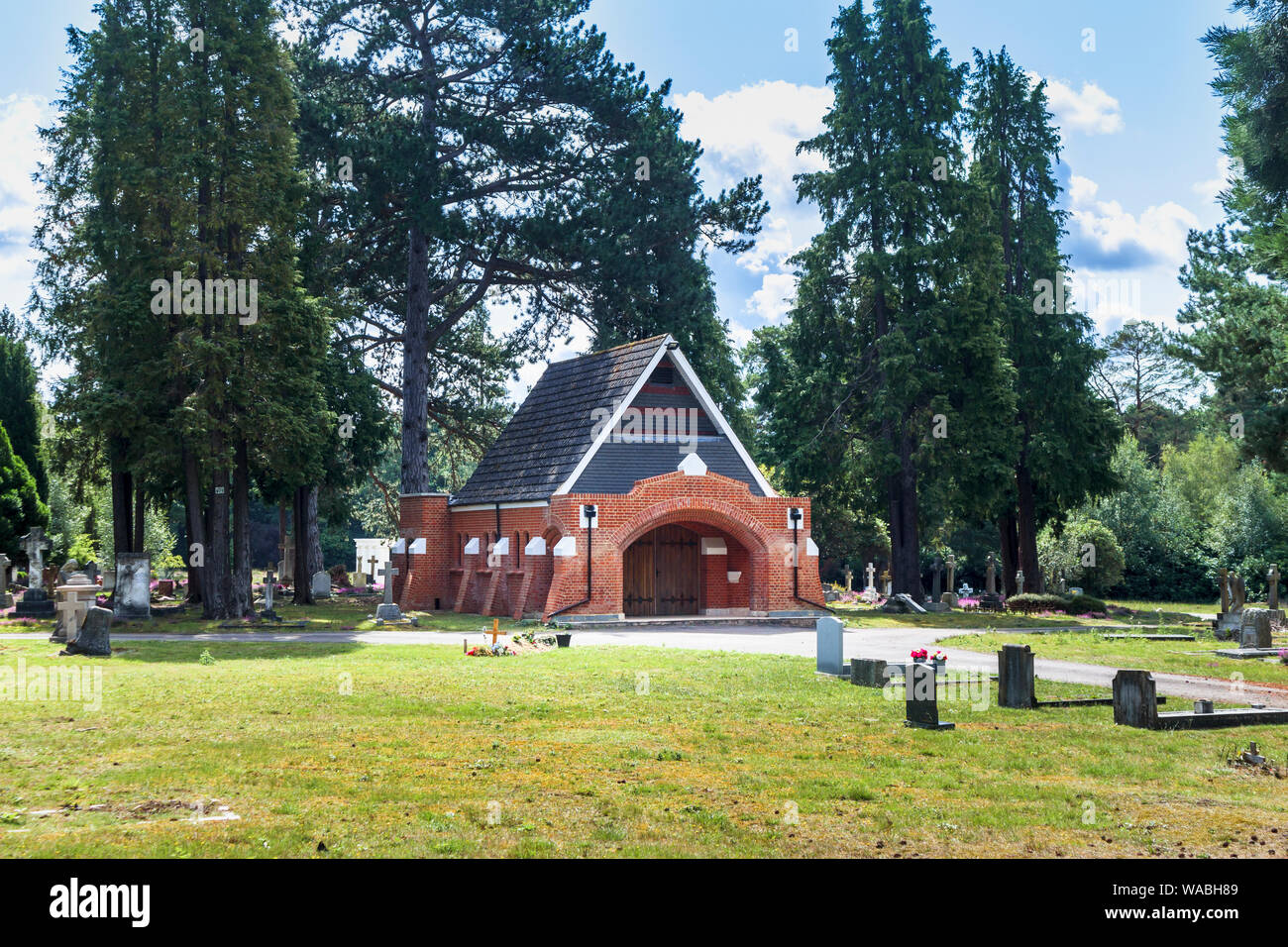 The restored red brick Brookwood Cemetery Chapel (former Brookwood ...