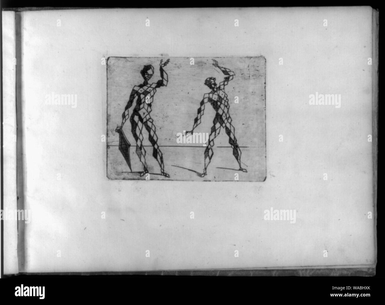 Cubist figures Black and White Stock Photos & Images - Alamy