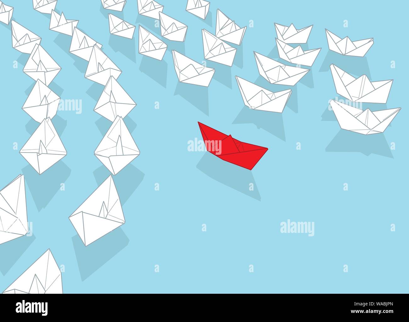 Against the stream vector vectors hi-res stock photography and images ...