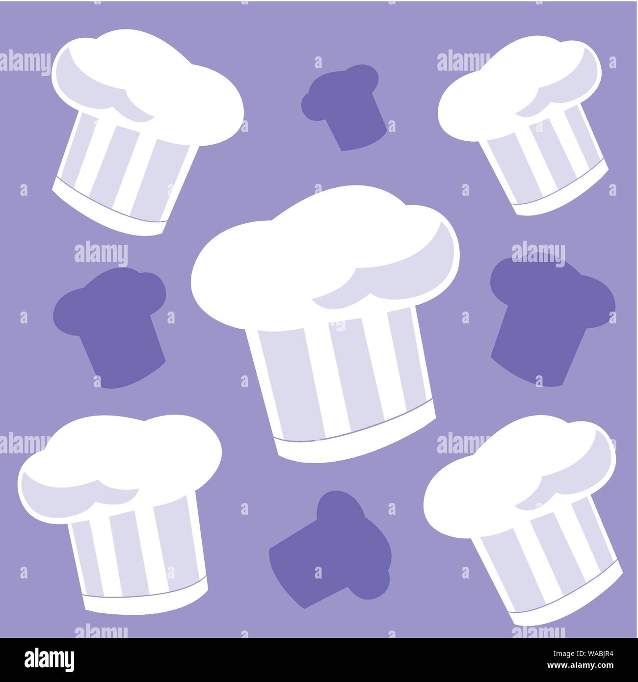 pattern of chef hats backdrop vector illustration design Stock Vector ...