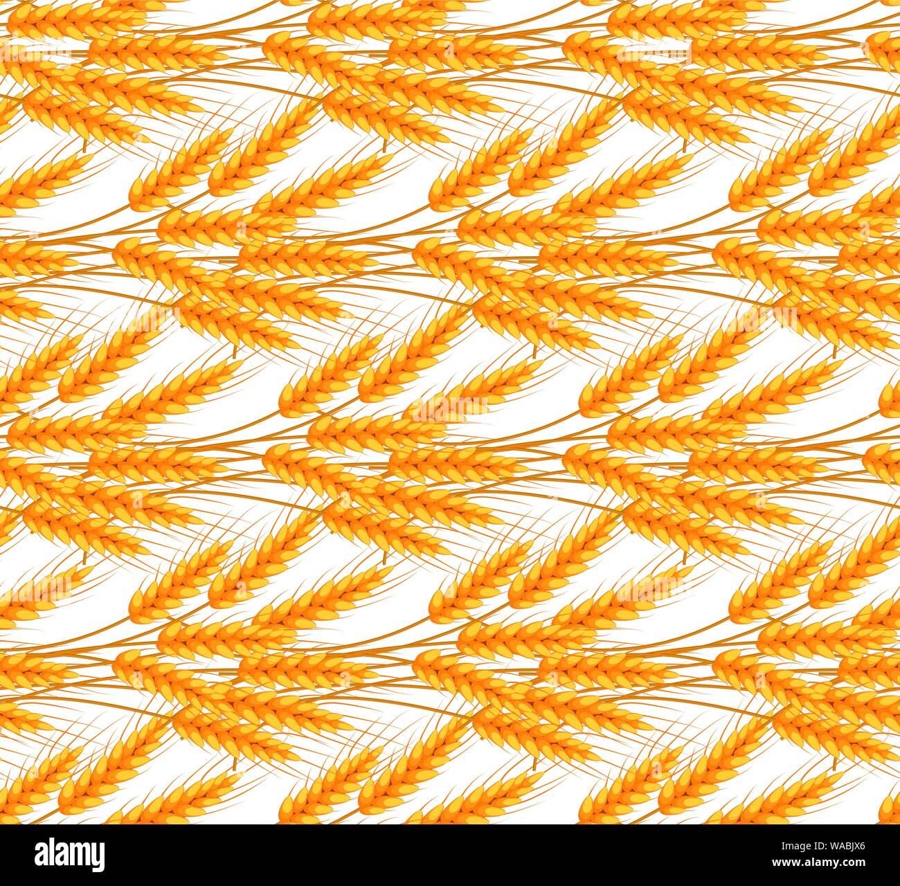 Wheat seamless pattern. Spikelets repeating texture, endless background ...