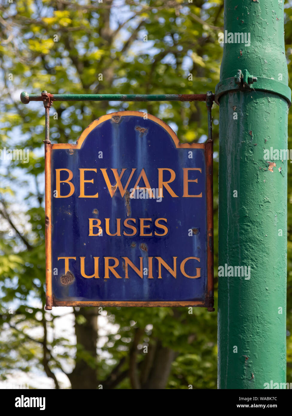 Vintage Bus Stop Sign High Resolution Stock Photography and Images - Alamy