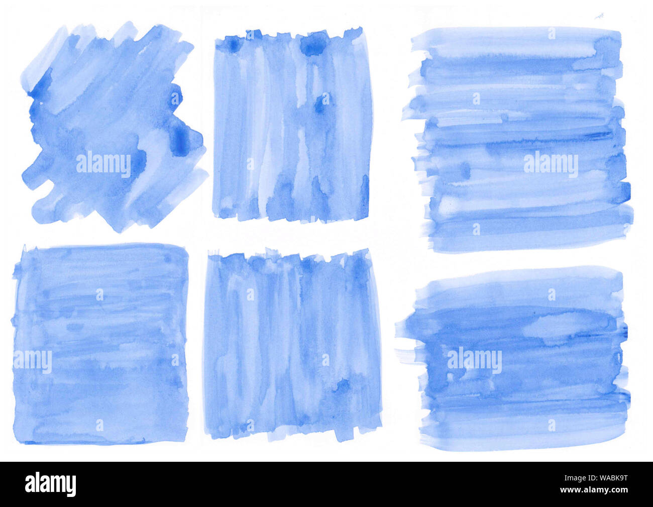 Abstract brush Colorful shape watercolor illustration painting ...