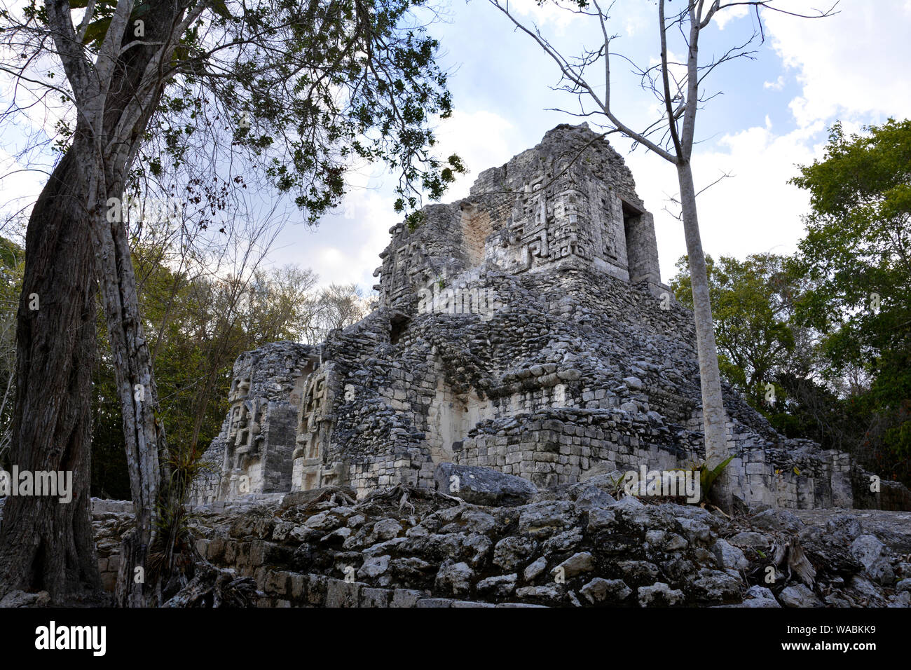 mayan temples mexico Stock Photo - Alamy