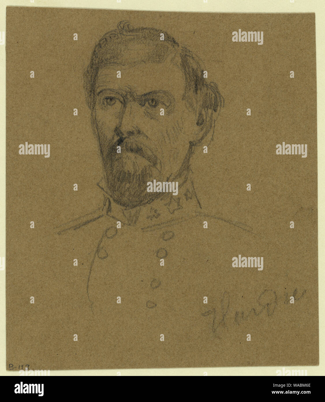 Confederate General William Joseph Hardee Stock Photo - Alamy