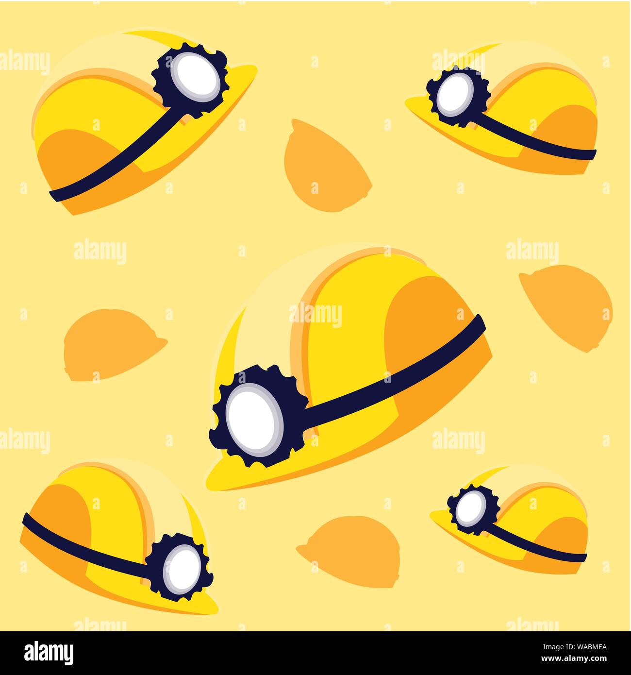 pattern of helmets security backdrop vector illustration design Stock ...