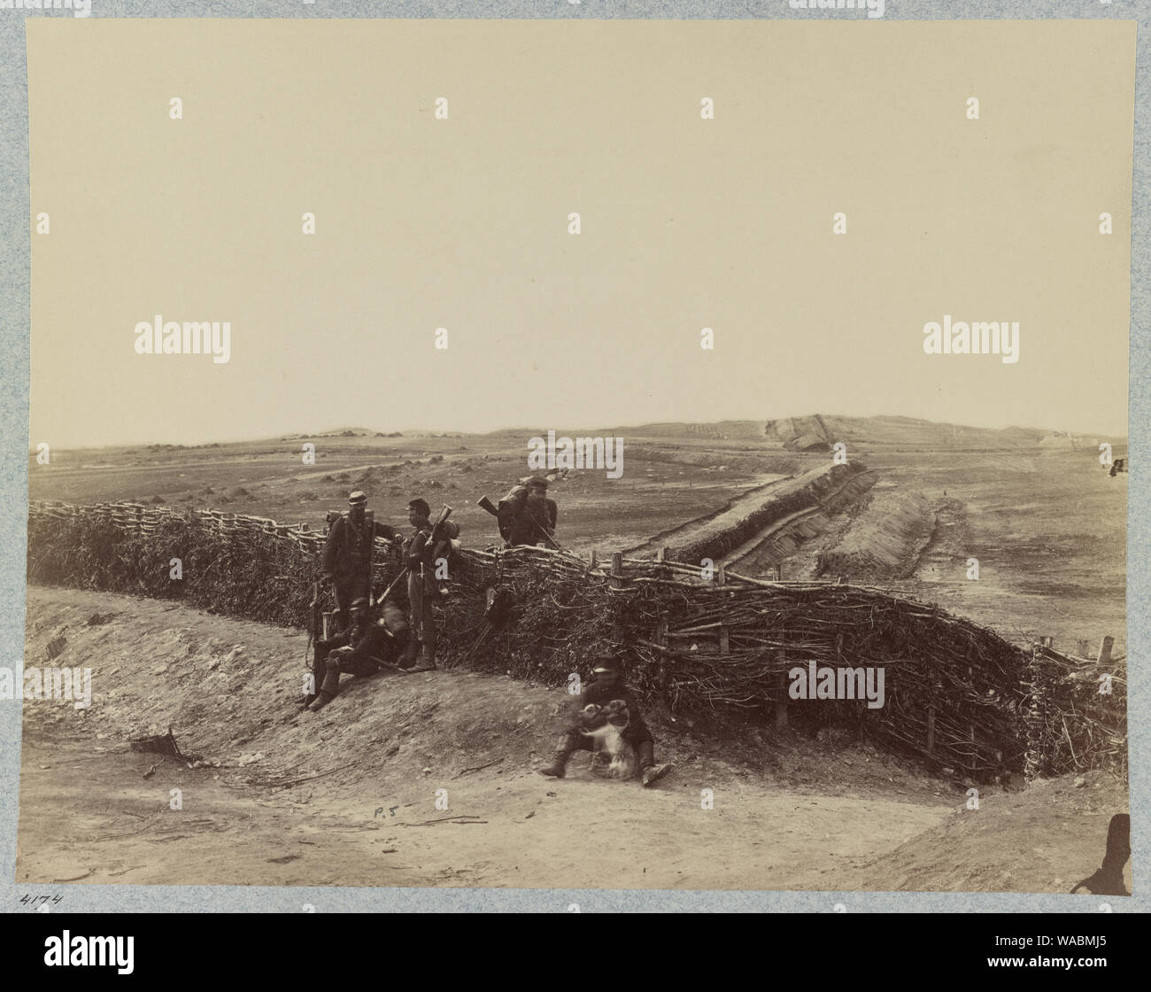Confederate fortifications at Centreville, Va. March 1862 Stock Photo ...