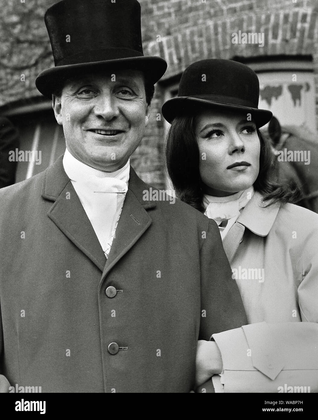 Patrick Macnee, Diana Rigg, "The Avengers" (circa 1967) ABC File ...