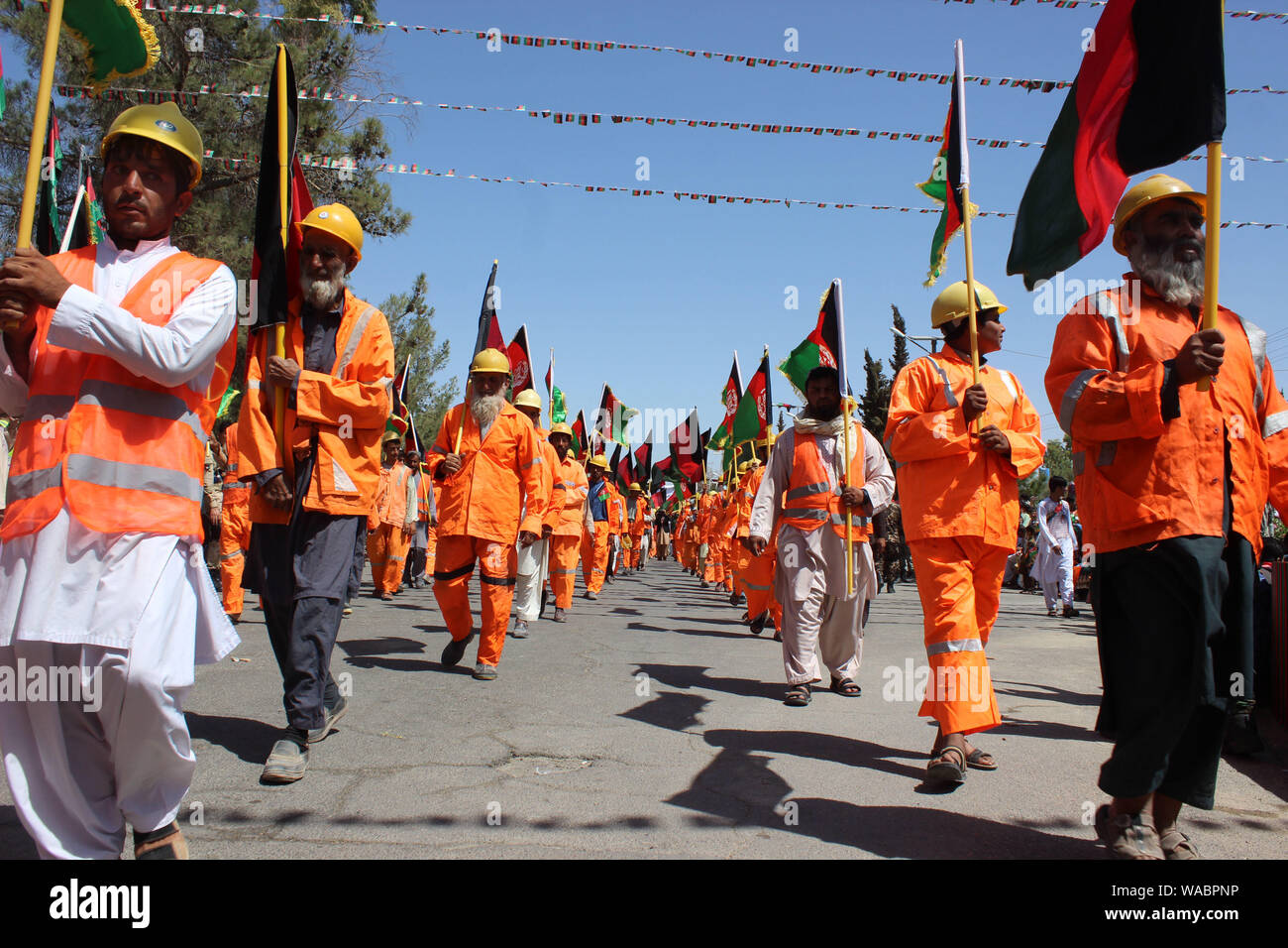 Lashkar Gah, Afghanistan. 19th Aug, 2019. Afghans celebrate Afghan ...