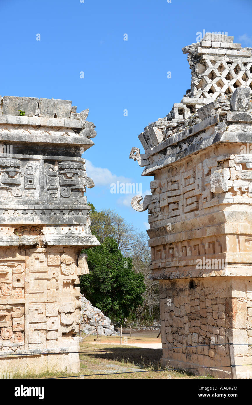 mayan temples mexico Stock Photo - Alamy