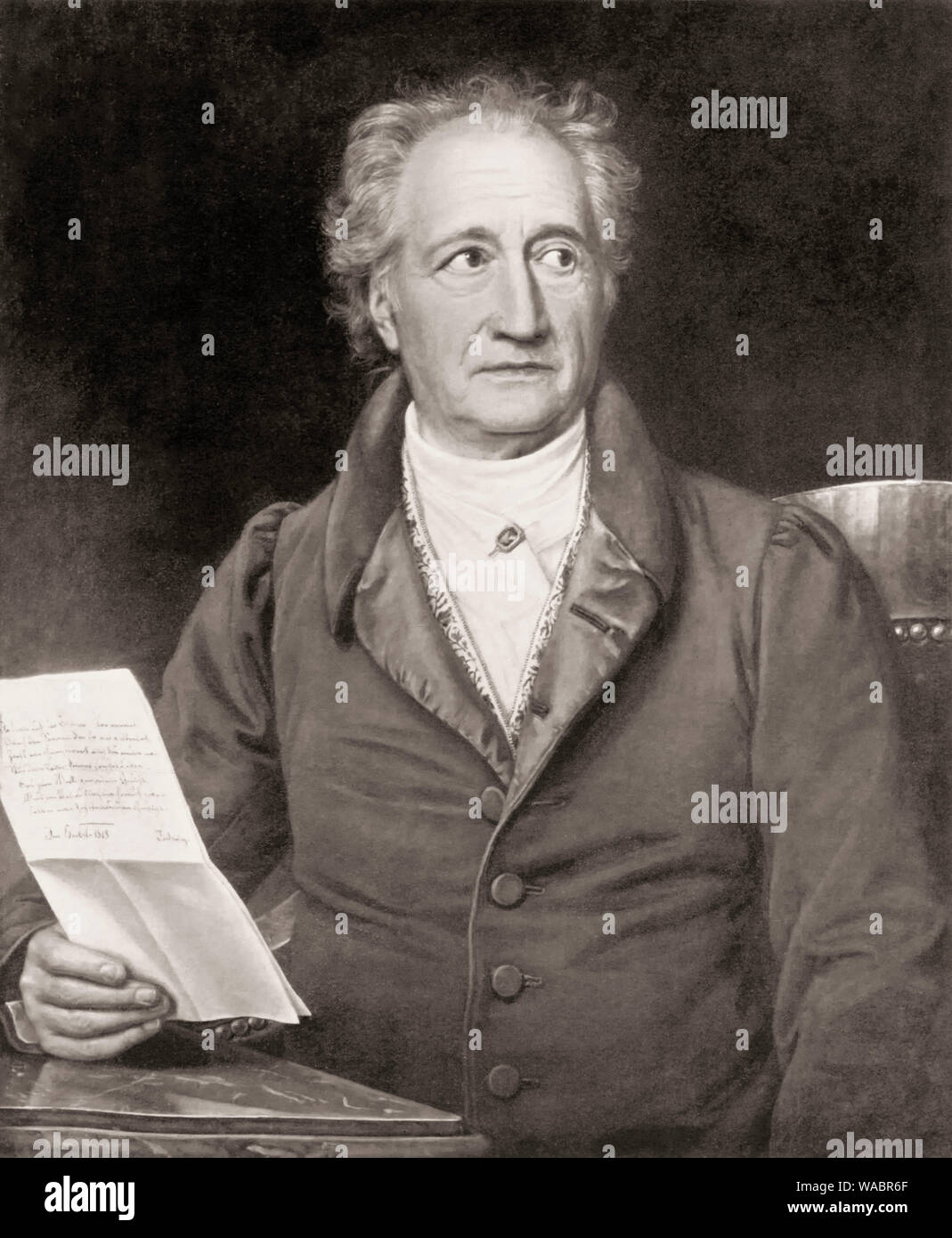 Johann Wolfgang von Goethe, 1749 - 1832, a German poet, Johann Wolfgang ...