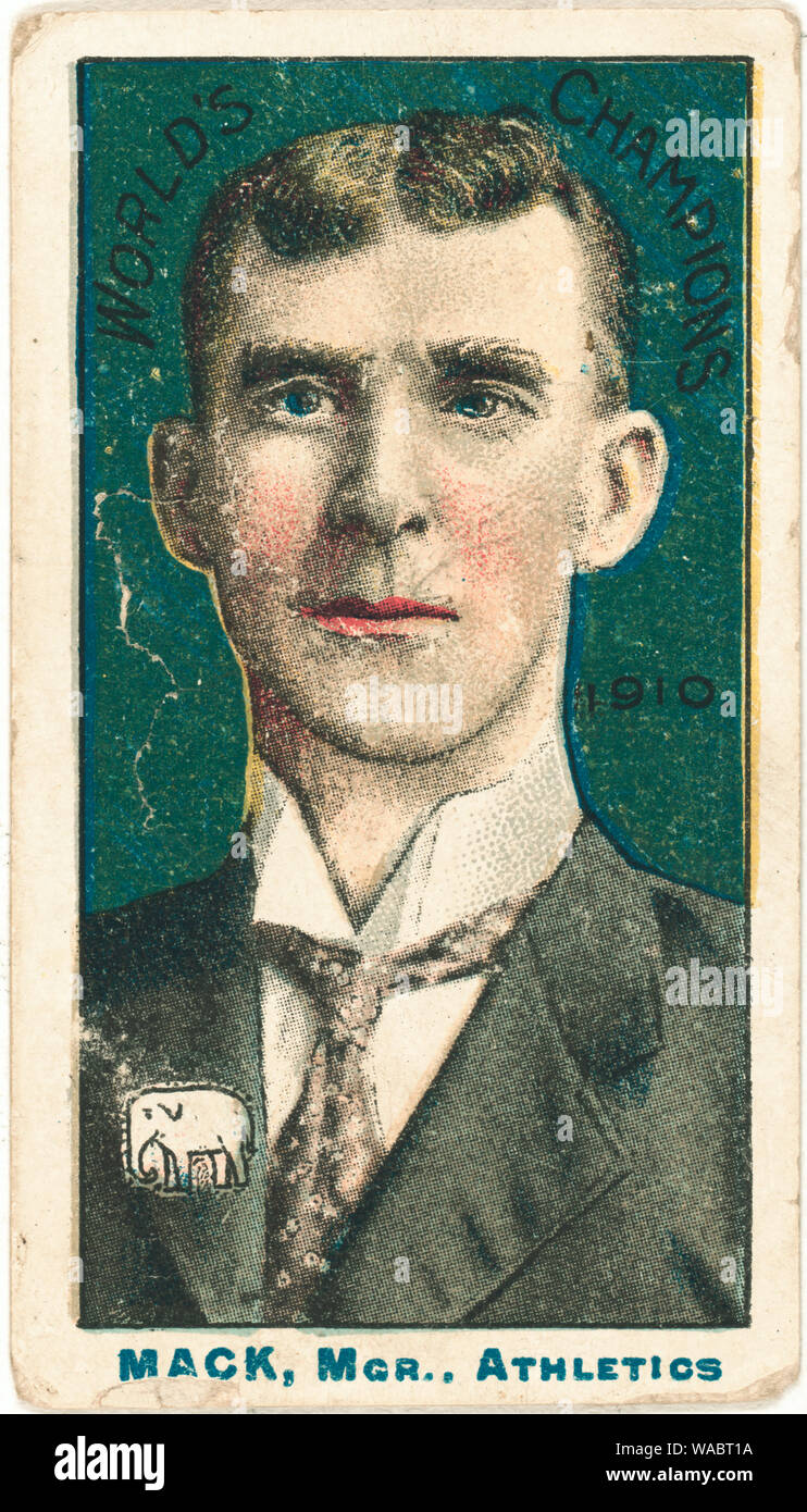 Connie Mack, Philadelphia Athletics, baseball card portrait Stock Photo ...