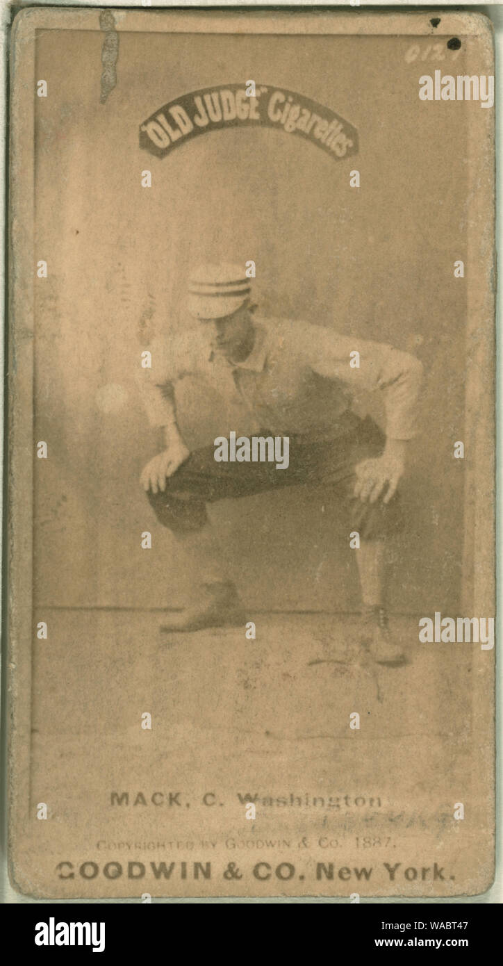 Connie Mack, Washington Statesmen, baseball card portrait Stock Photo ...