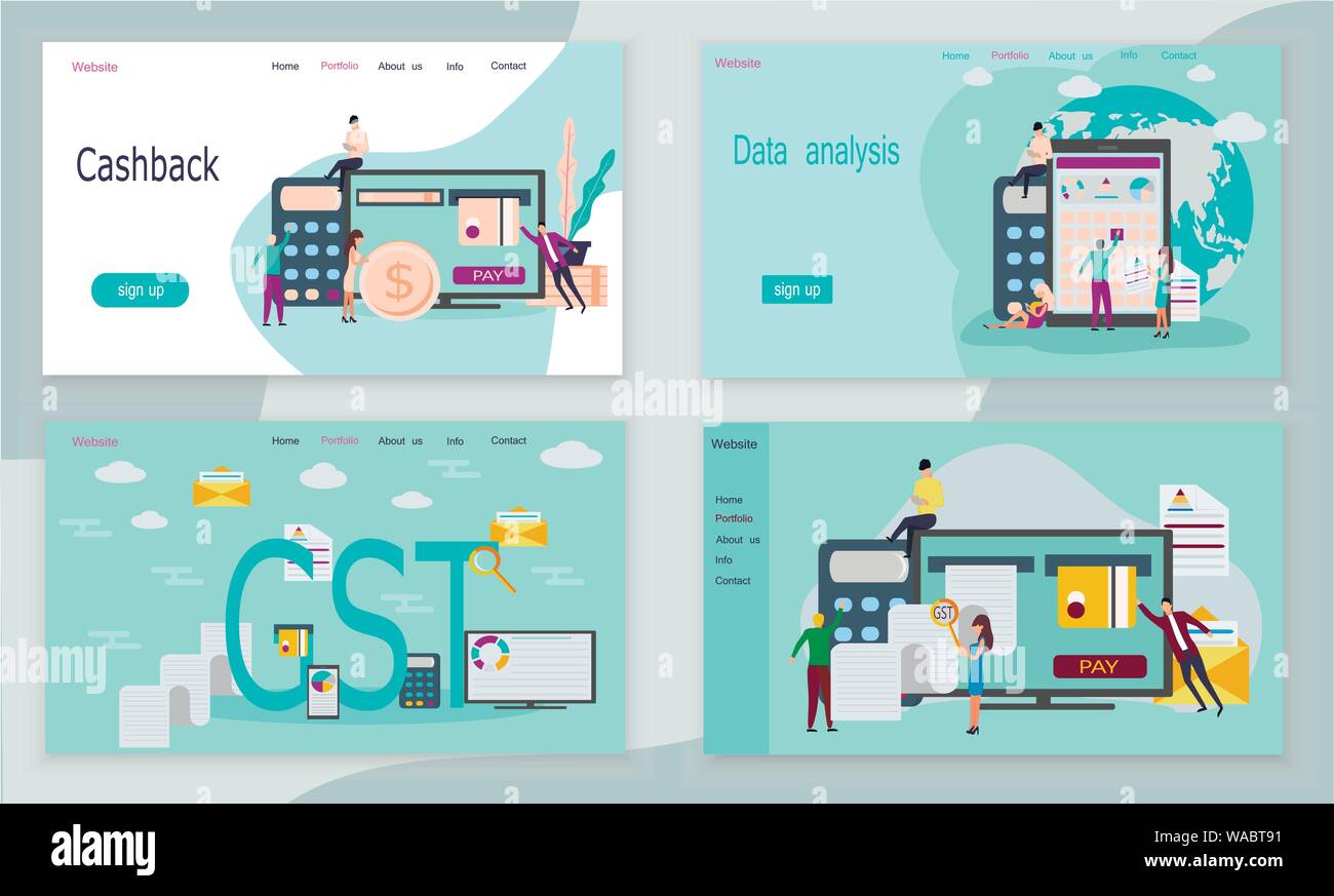 Good and Service Tax concept with finanical elements or concept of ...