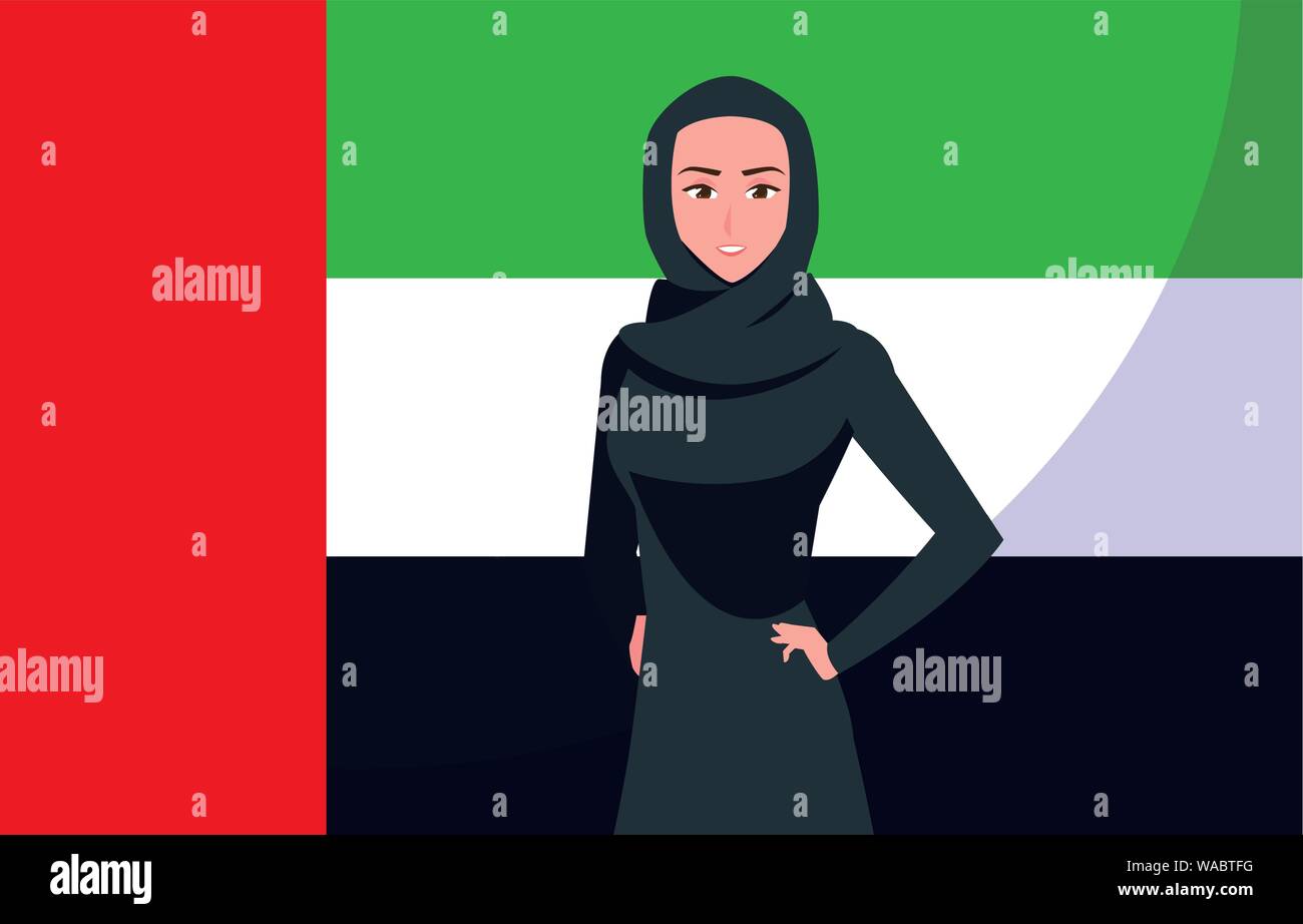 Emirati woman flag hi-res stock photography and images - Alamy