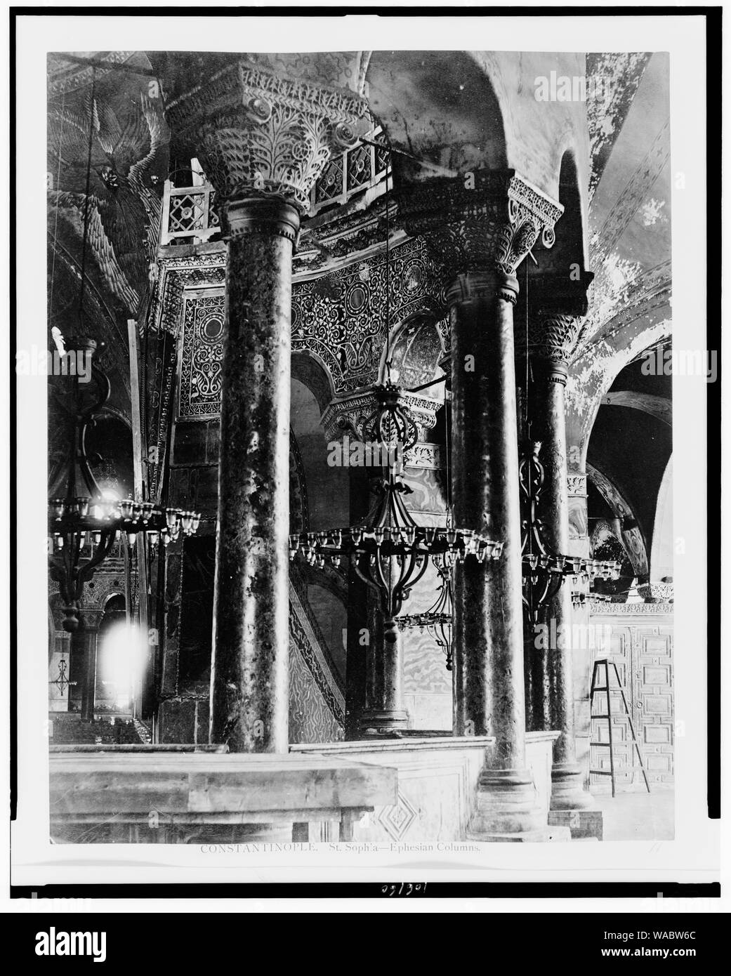 Constantinople. St. Sophia - Ephesian columns Stock Photo - Alamy