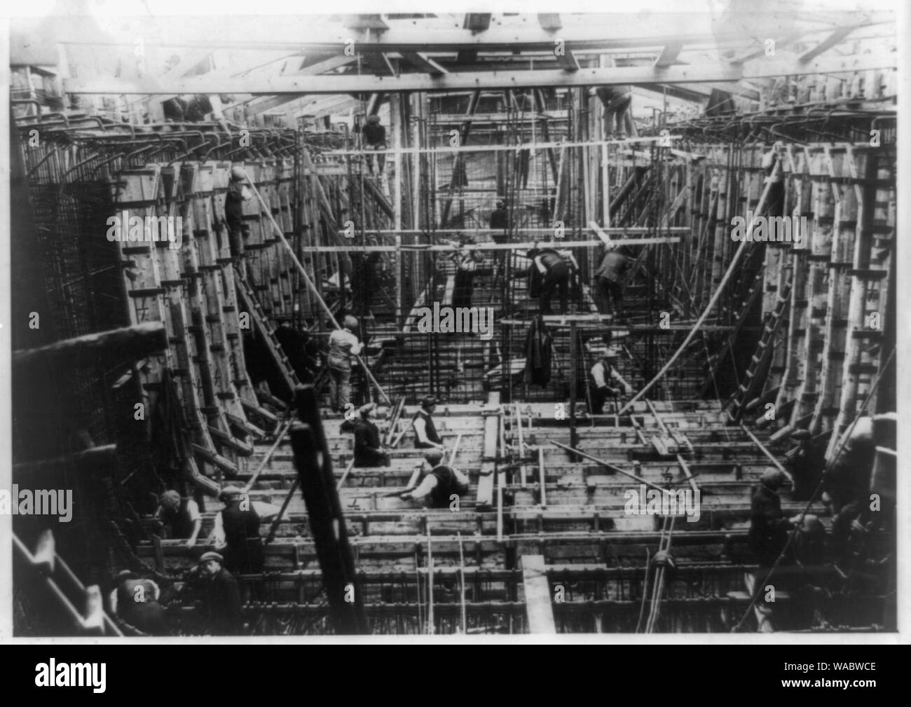 Construction process inside hi-res stock photography and images - Alamy