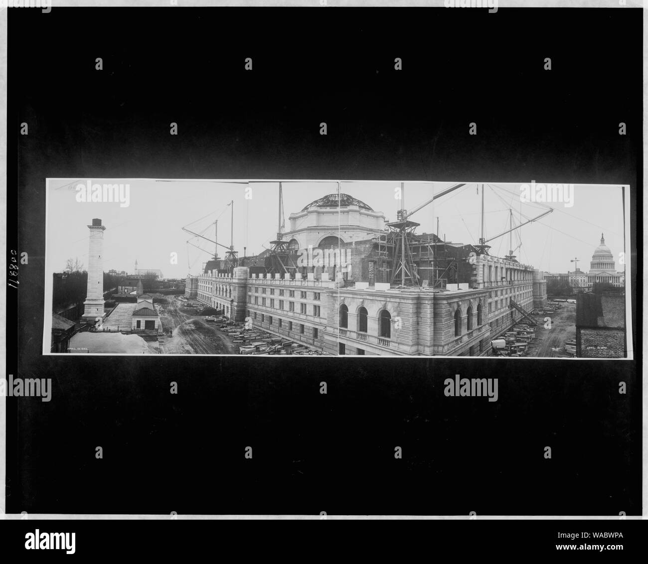 Construction of the Library of Congress, Washington, D.C., April 19 ...