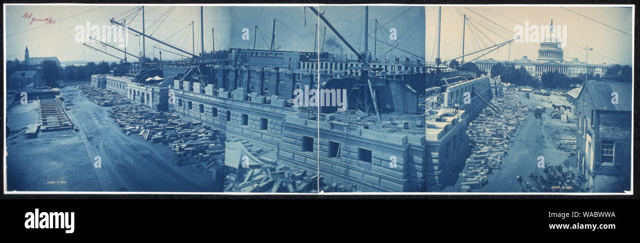 Construction of the Library of Congress, Washington, D.C., June 16 ...