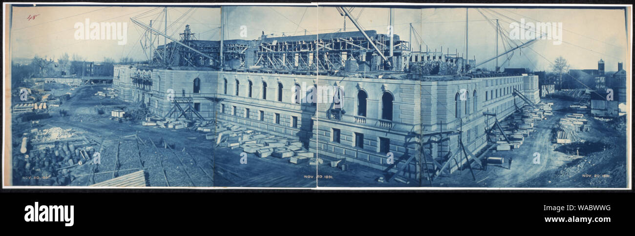 Construction of the Library of Congress, Washington, D.C., Nov. 20 ...