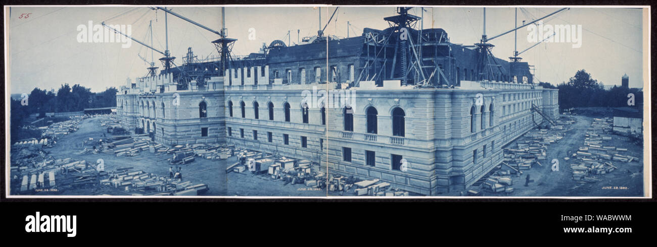Construction of the Library of Congress, Washington, D.C., June 28 ...