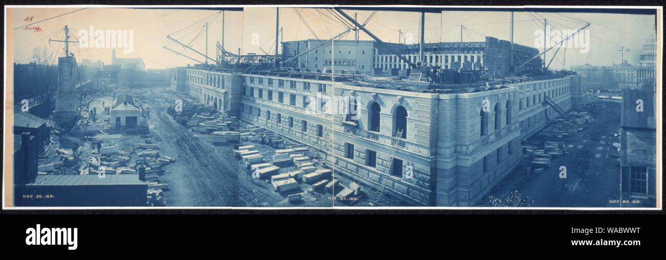 Construction of the Library of Congress, Washington, D.C., Nov. 20 ...