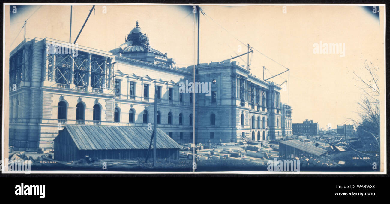 Construction of the Library of Congress, Washington, D.C., Nov. 1, 1893 ...