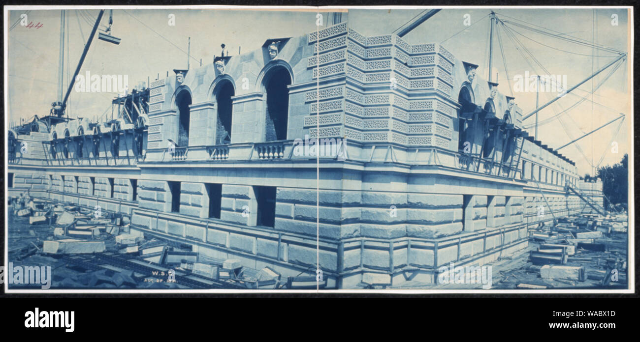Construction of the Library of Congress, south front, Washington, D.C ...