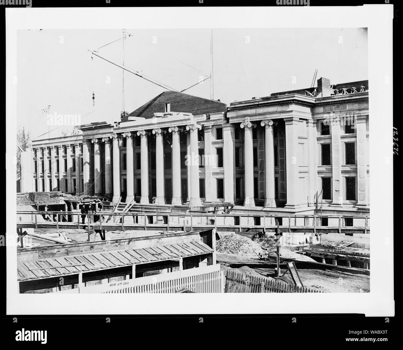 Construction of the United States Treasury Building, Washington, D.C ...