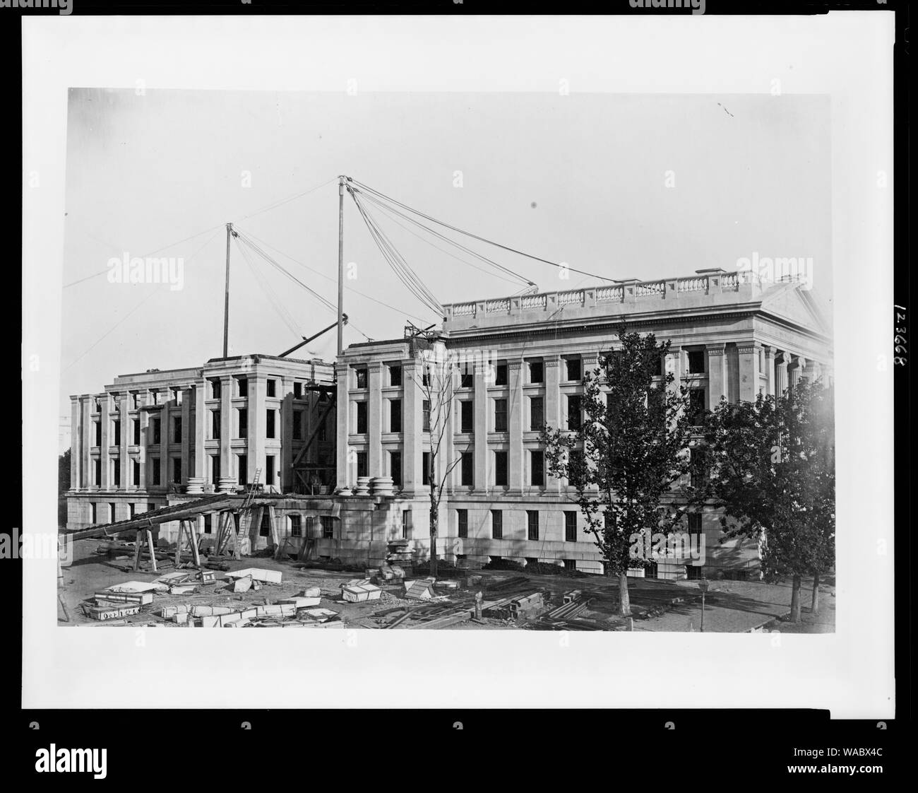 Construction of the United States Treasury Building, Washington, D.C ...