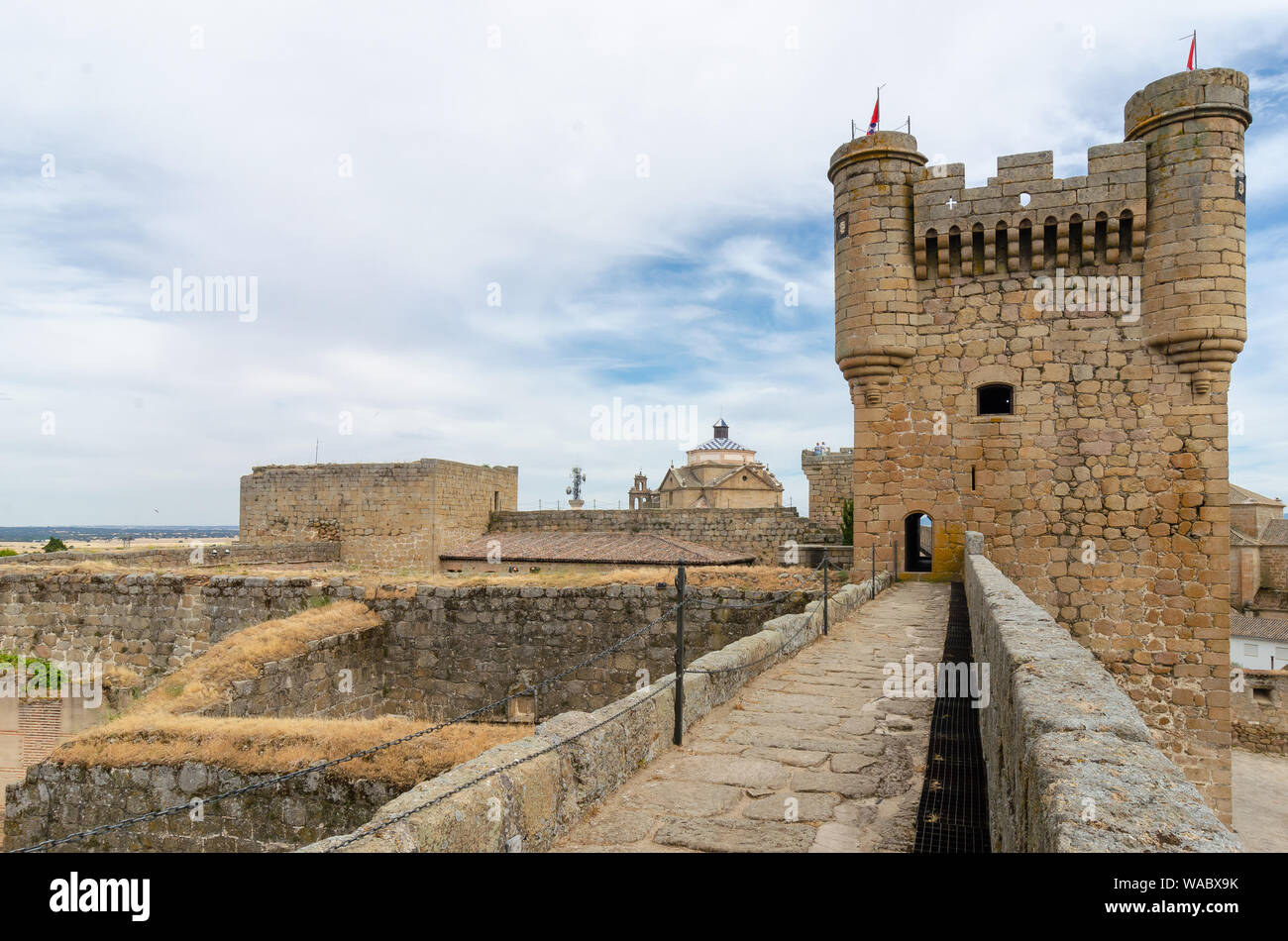 medieval castle in Oropesa. Toledo. Spain Stock Photo - Alamy