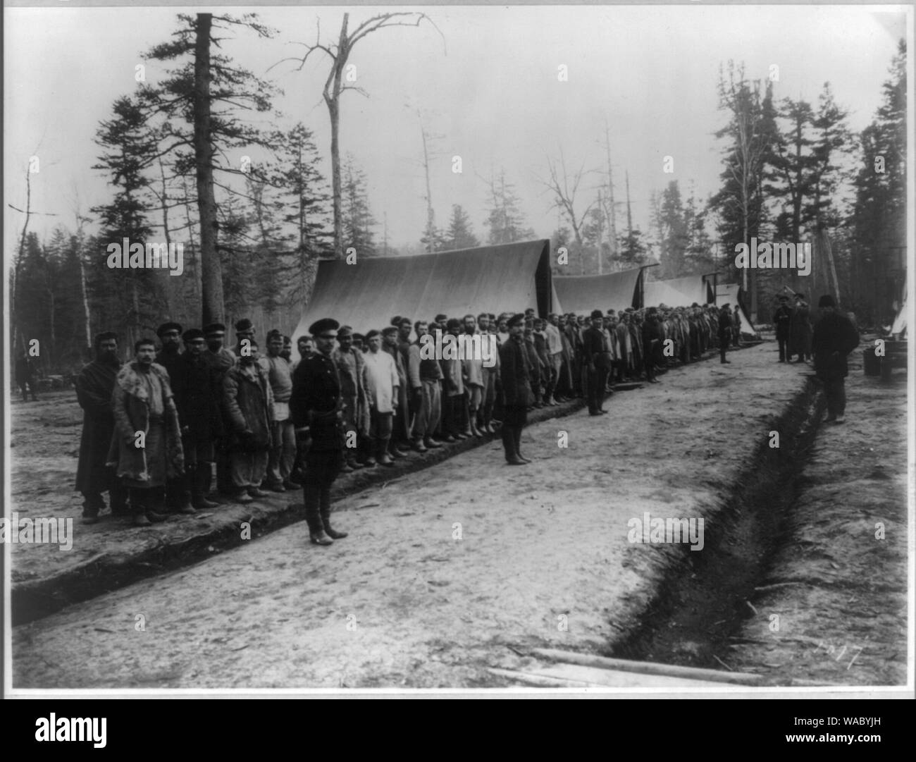 Convict railroad workers, Ussuri region, Siberia Stock Photo - Alamy