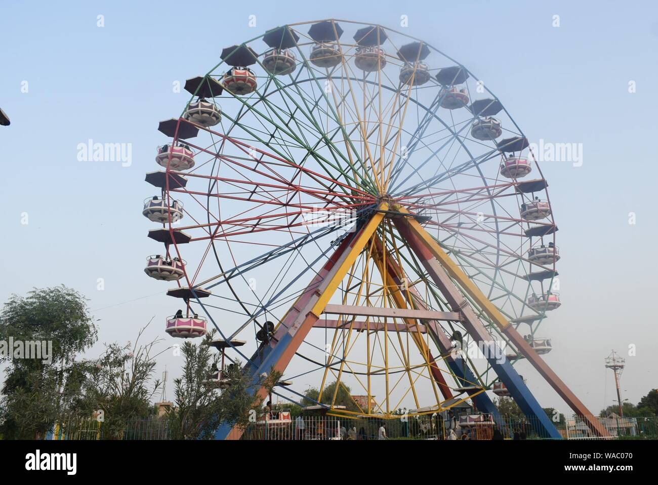 Aden, Yemen. 18th Aug, 2019. An amusement park is seen in Aden city ...