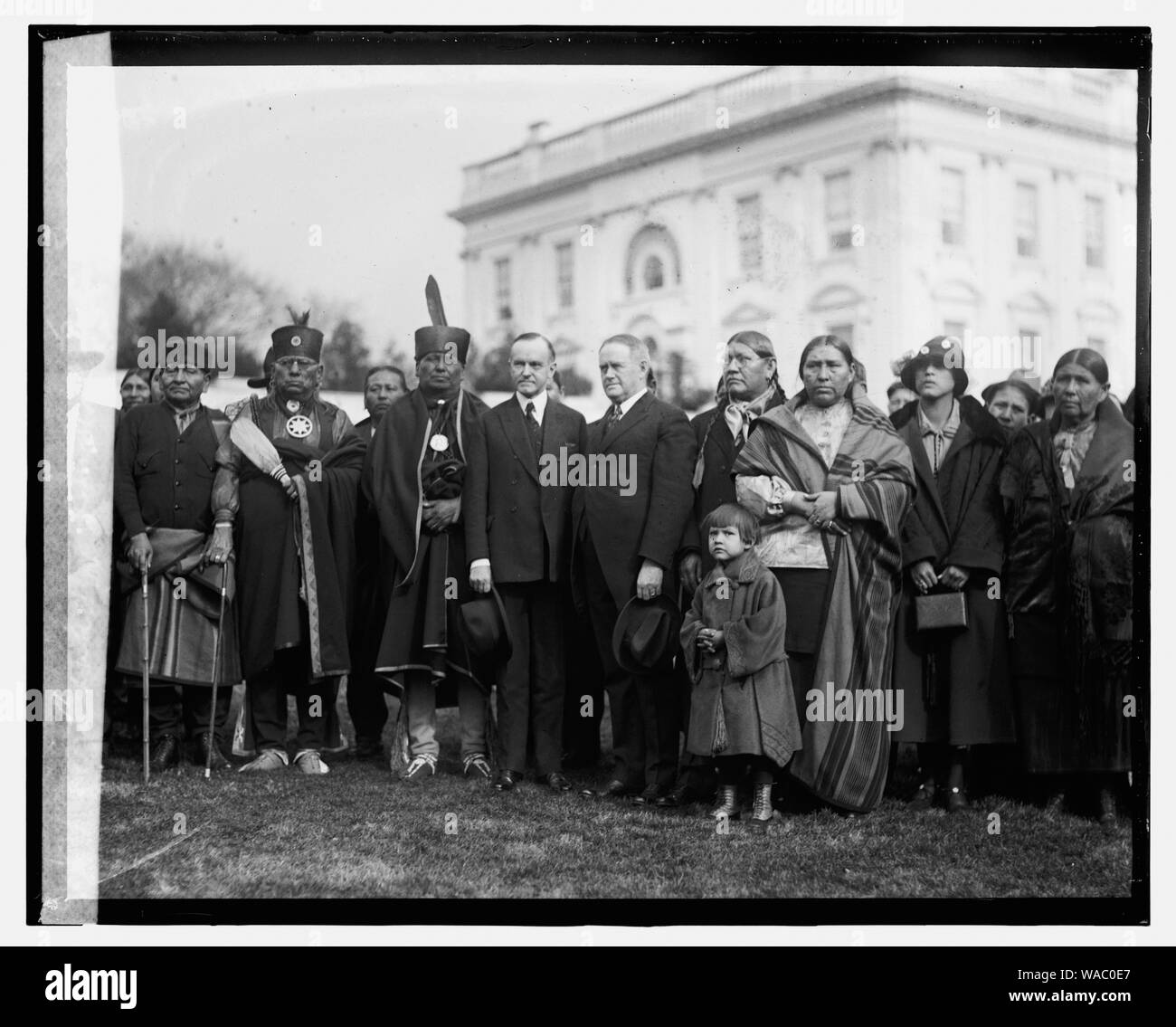 Coolidge & Indian group, [1/19/24] Stock Photo - Alamy
