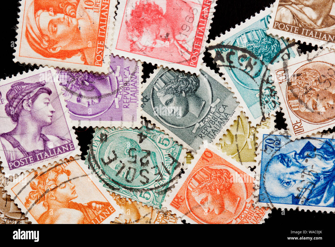 Franked italian stamp hi-res stock photography and images - Alamy
