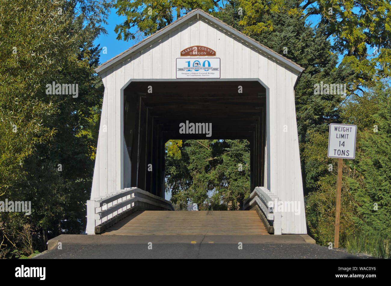 OR: Marion County, Pudding River Area, Gallon House Covered Bridge ...