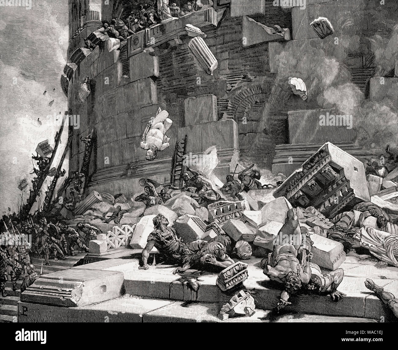 The siege of Rome by king Vitiges and the Ostrogoths Stock Photo - Alamy