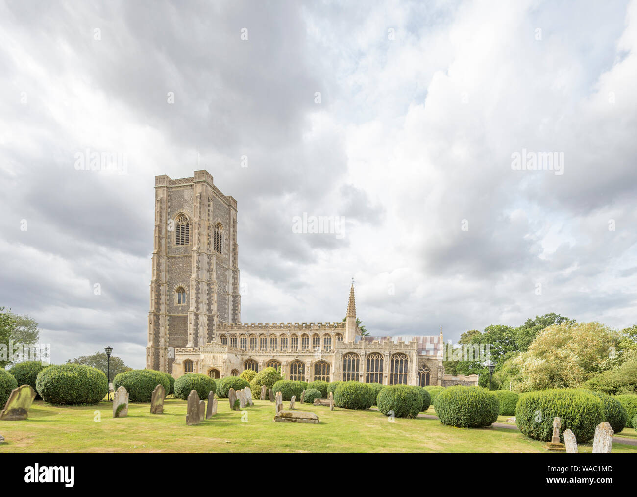 15th-century St Peter and St Paul's Church in the picturesque medieval ...